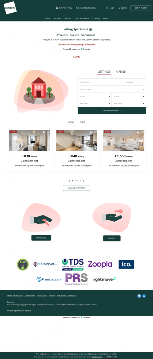 Estate Agent Website Template & Letting Agent Website Template